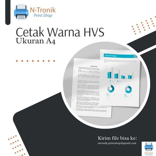 Jual Kertas Print Warna HVS A4 Inkjet Tinta Pigment untuk Dokumen ...