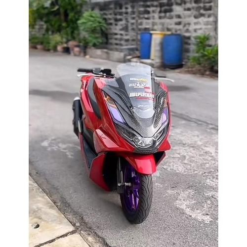 Jual New Visor Pcx 160 Std Thailand 3MILI Windshield Pcx 160 Modifikasi Premium - Smoke ...