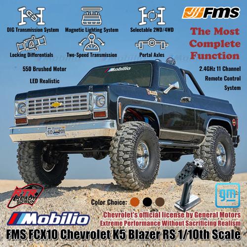 Promo FMS FCX10 Chevrolet K5 Blazer RS 1/10 Official License RTR RC ...