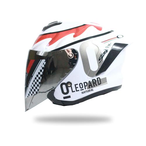 Jual Helm Half Face JS ARMOR MOTIF LEOPARD INDONESIA Original SNI - LEO ...