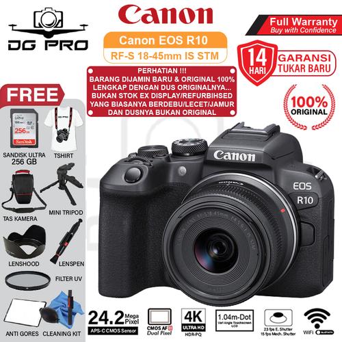 Jual Canon EOS R10 Kit RF-S 18-45mm STM EOS R 10 Kit 18-45 Distri ...