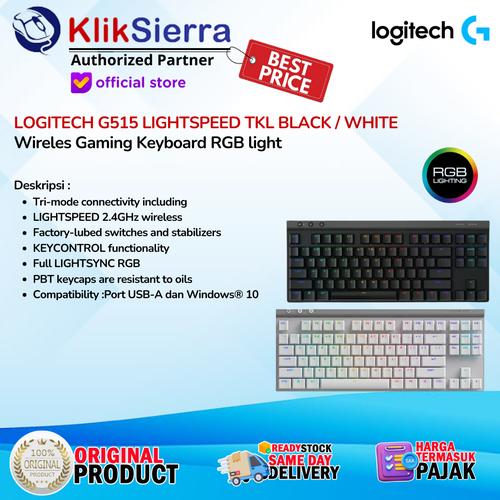 Jual LOGITECH G515 LIGHTSPEED TKL RGB LIGHTSYNC, Desain Tipis Tanpa ...