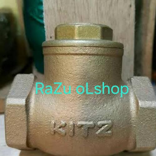 Jual SWING CHECK VALVE KITZ 1 1/2 INCH DRAT KUNINGAN ORI - Jakarta ...