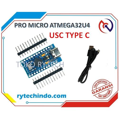 Jual ARDUINO_ PRO MICRO PROMICRO Compatible ATmega32U4 5V USB Type C ...