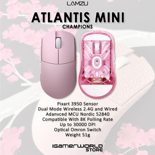 Promo Lamzu Atlantis Mini Champions Edition 8K Wireless Dual Connection Gaming Mouse - Kota ...