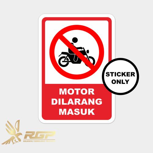 Jual Sticker Motor Dilarang Masuk - Kota Bekasi - Rajawali Gemilang ...