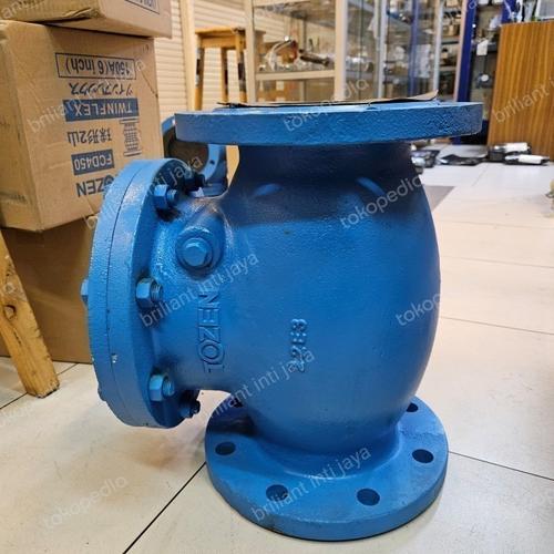 Jual Swing check Valve Jis 10k 14" Inch Tozen Cast iron flange DN300 - Jakarta Barat - Briliant ...