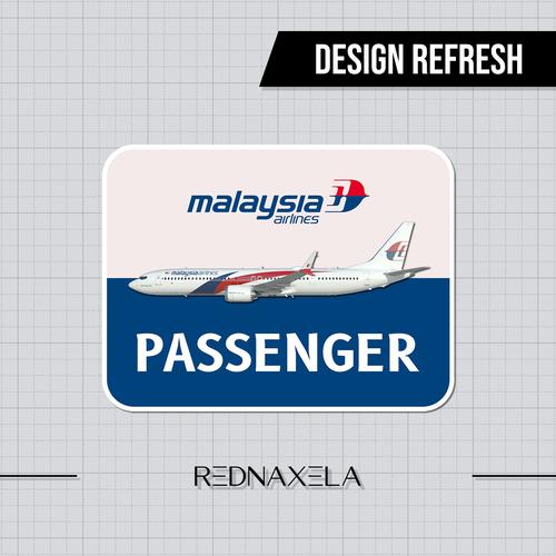 Jual Stiker Vinyl Malaysia Airlines Card Model Passenger Sign Sticker ...
