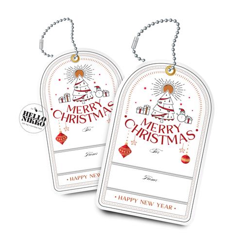 Promo Gift tag christmas kartu ucapan xmas shine hamper parcel natal ...