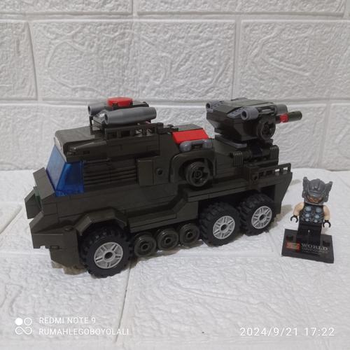 Jual lego brick kw truck militer/lego kendaraan senjata/lego kendaraan ...