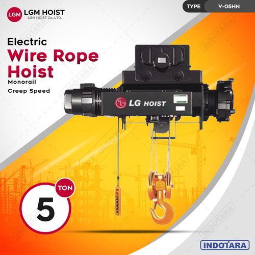 Promo Wire Rope Hoist LGM V-05HN Monorail / Creep Speed - 5 Ton Cicil 0 ...