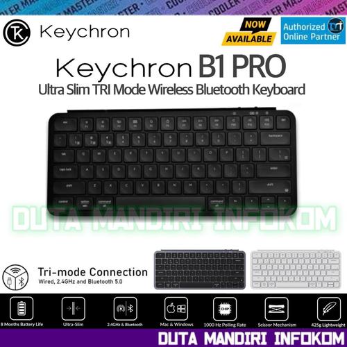 Promo Keychron B1 Pro - Ultra-Slim Lightweight Tri Mode Connection ...