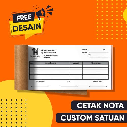 Jual CETAK NOTA Costum bisa satuan - Kota Tangerang Selatan - GN Print ...