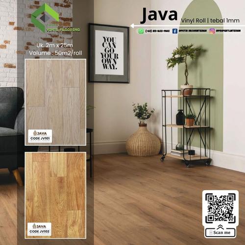Jual lantai vinyl roll JAVA tebal 1mm uk. 2m x 25m - Jakarta Timur ...