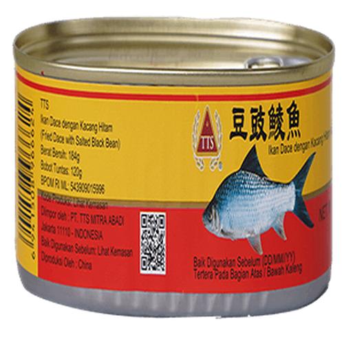 Jual TTS Fried Dace with Salted Black Beans / Ikan Tausi Kaleng 184 gr ...