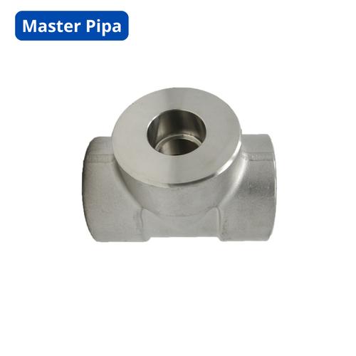 Jual Reducer Tee 1 x 3/4 inch Class 3000 SW Stainless Steel 316L - Kab ...