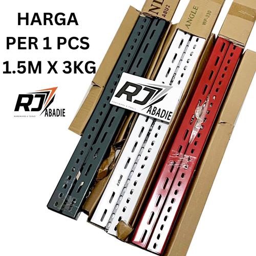 Jual Siku Lubang 30KG Panjang 1.5 Meter 40x40mm Tebal Plat Besi Lobang ...