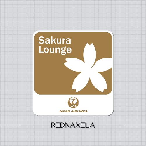 Jual Stiker Vinyl Japan Airlines Sakura Lounge Stiker Koper Outdoor ...
