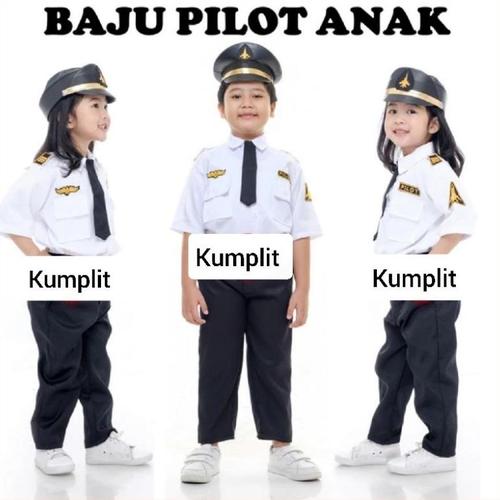 Jual Baju Seragam Pilot anak Provesi satu setel Kumplit Karnaval TK ...