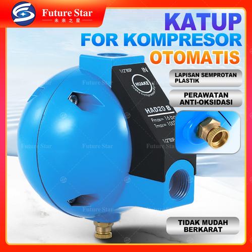 Jual Filter Udara Kompresor Otomatis Auto Drain HAD20B Round Automatic ...