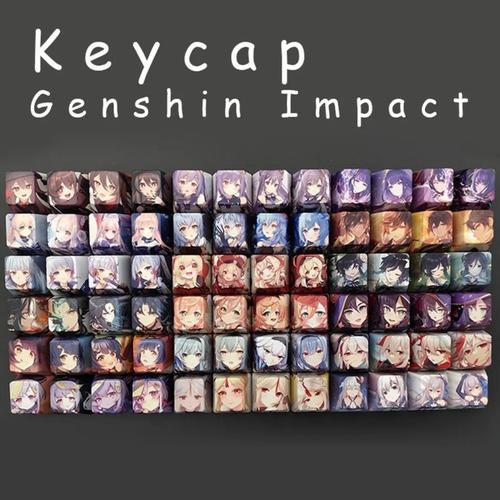 Jual Keycap Keycaps Genshin honkai profile PBT R4 all character - Venti ...