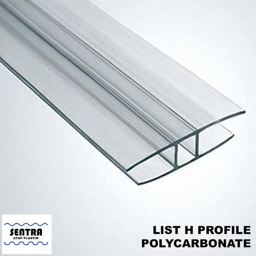Jual Lis H Plastik Panjang 6 meter Polycarbonate Sambungan List - Lis U ...