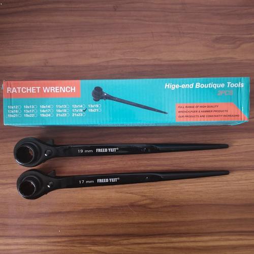 Jual Kunci Ring Rachet Skafolding 17x19 MM Double Ratchet Scaffolding ...