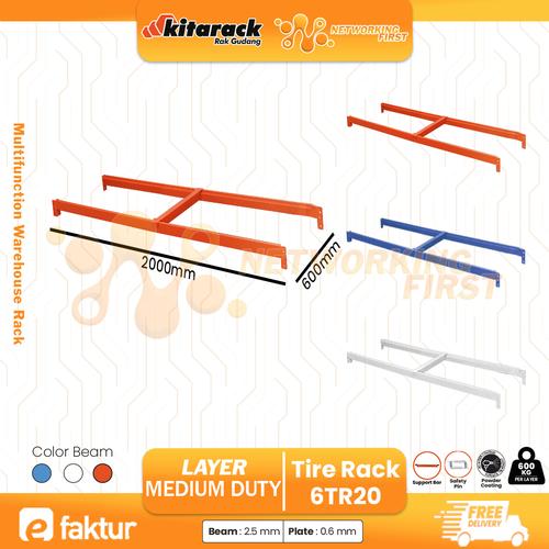 Jual KITARACK Rack 600KG TR Series 6LTR20 Rak Gudang Besi Panjang 2M ...
