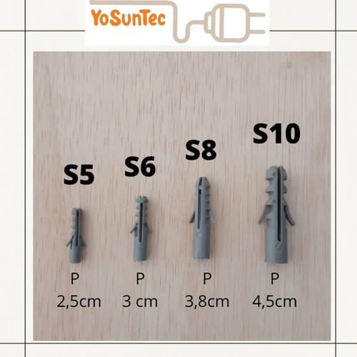 Jual IMUNDEX Fisher S 5 6 8 10 12 Fiser Bantalan Paku Tanam Dinding ...