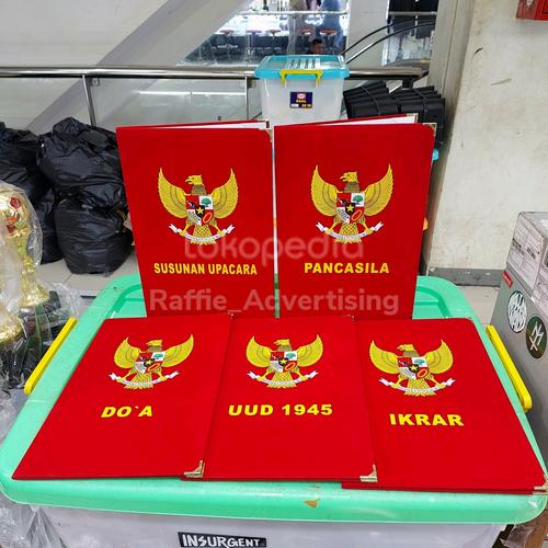 Jual map bludru upacara map kantor map sekolah ( 1set isi 5 ) warna ...