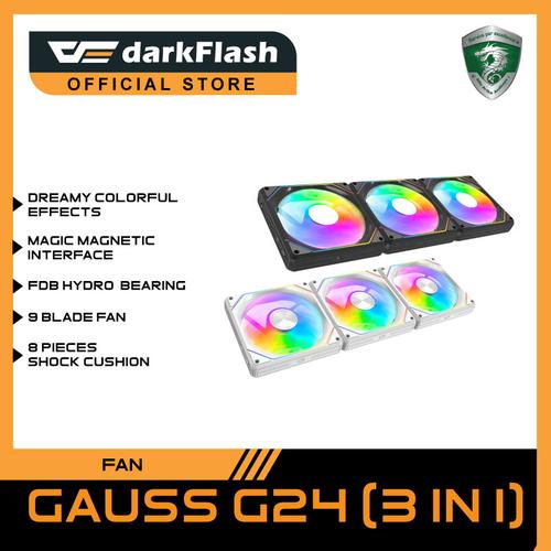 Promo darkFlash GAUSS G24 A-RGB Fan (3 Fan) Magnetic Connection ...