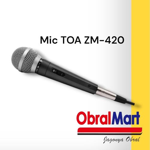 Jual DYNAMIC MICROPHONE TOA MODEL ZM-420 ZM420 Original Garansi Merek ...