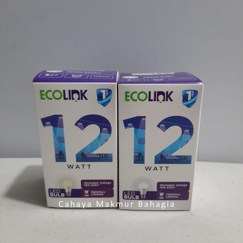 Jual Ecolink Lampu Bohlam LED Bulb 12W 12 Watt Putih Kuning 6500K 3000K ...
