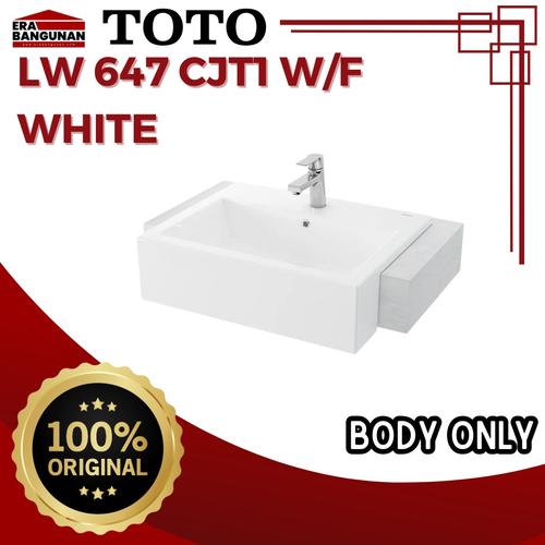 Jual WASTAFEL TOTO LW647CJT1W/F SEMI RECESSED LAVATORY (BODY ONLY ...