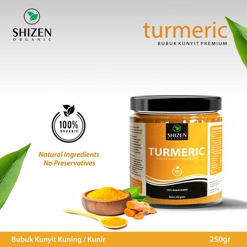 Jual Original Shizen Turmeric Bubuk Kunyit Premium - Turmeric Powder ...