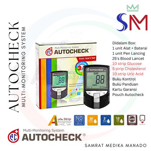 Promo AUTOCHECK 3 in 1 (Alat Tes Gula Darah, Kolesterol Total, Asam ...