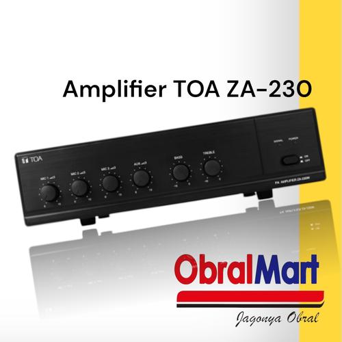 Jual Amplifier TOA ZA-230W Original, Mixer Amplifier 30W (AC/DC ...
