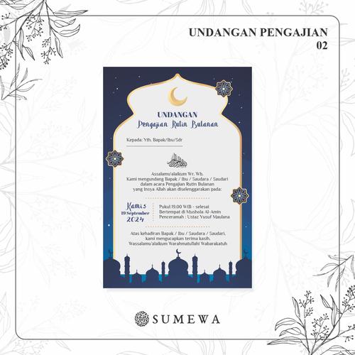 Jual Undangan Pengajian / Undangan Yasinan / Undangan Tahlilan ...
