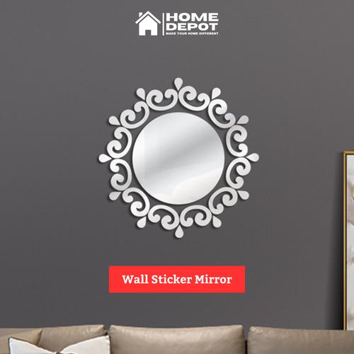 Jual Stiker Dinding Cermin Dekorasi Tempel Akrilik Wall Sticker Mirror ...