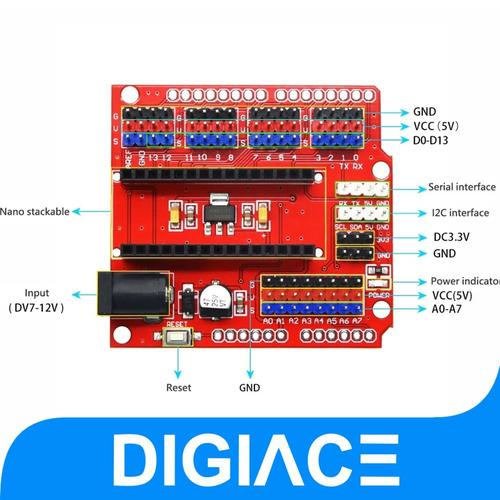 Jual I/O EXPANSION SHIELD EXTENSION BOARD FOR ARDUINO NANO & UNO 3.0 ...