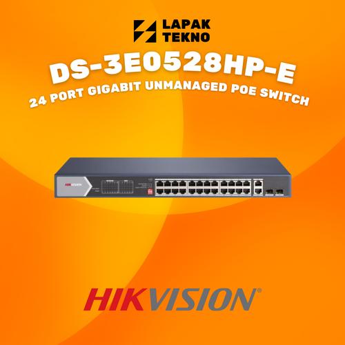 Jual HIKVISION DS-3E0528HP-E 24 Port Gigabit Unmanaged POE Switch - Jakarta Pusat - LAPAK TEKNO ...