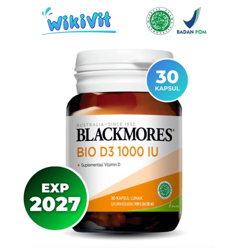 Jual BLACKMORES Vitamin D3 1000 IU 30 Kapsul BIO D 1000IU 60 Capsules Caps - 30 (2 BOTOL ...