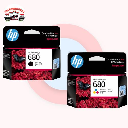 Jual Tinta Cartridge Hp 680 Black Dan 680 Color Original ,Hp 2135 ...
