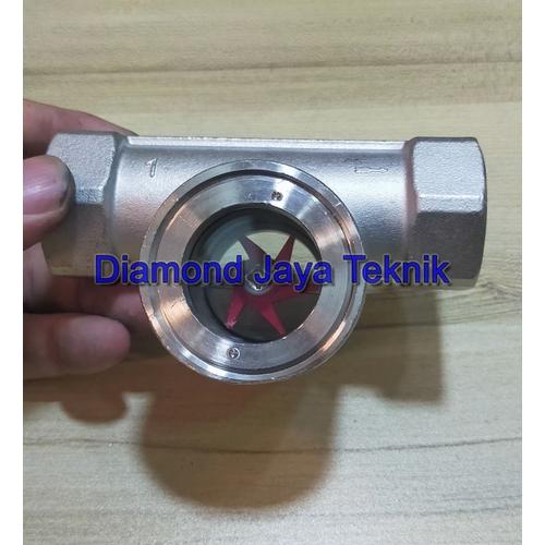 Jual Flow Indicator Sight Glass 1" DN25 Drat/ Impeller flow indicator ...