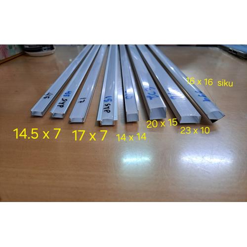 Jual RUMAH LED STRIP / HOUSING ALUMINIUM LED STRIP 1 Meter. READY STOCK ...