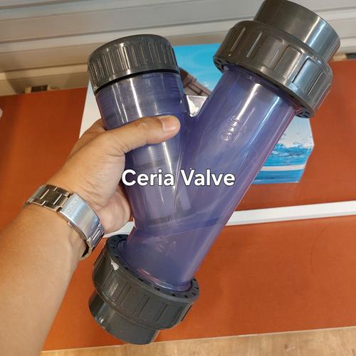 Jual Y Strainer PVC 2'' inchi Transparant / PVC Y Strainer 2'' inchi ...