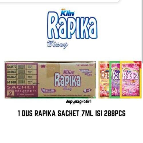 Jual 1 DUS RAPIKA BIANG SACHET 7ML( ISI 288PCS / 24 Renceng) - Kab ...
