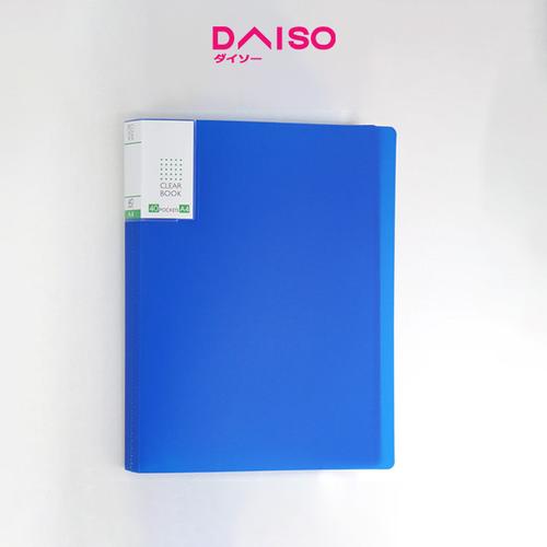 Jual Daiso A4Clear book 40 pocket(with spine label Blue) - Jakarta ...