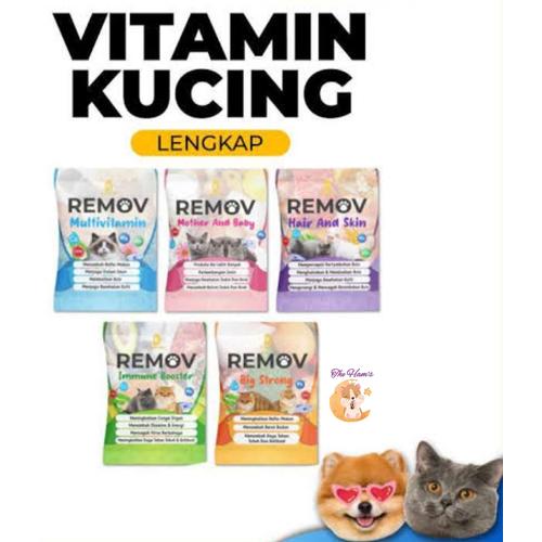 Jual (The Ham's) Remov Vitamin Kucing Sachet isi 5 Kapsul Untuk Menjaga ...