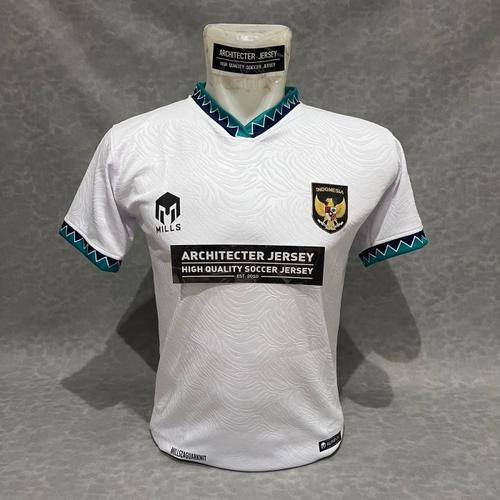 Promo Jersey Baju Bola Timnas Indonesia Away Mills Putih White Grade ...